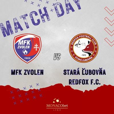 MFK Zvolen - Stará Ľubovňa REDFOX F.C. | MONACObet liga | TicketLIVE - Naživo je to najlepšie