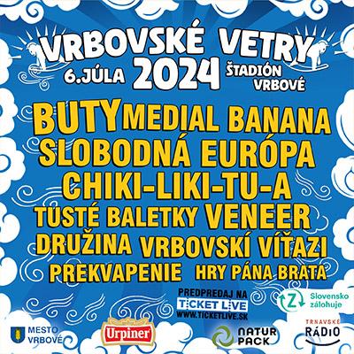VRBOVSKÉ VETRY 2024 | TicketLIVE - Naživo je to nejlepší
