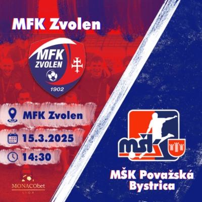 MFK Zvolen - MŠK Považská Bystrica | MONACObet liga | TicketLIVE - Naživo je to najlepšie